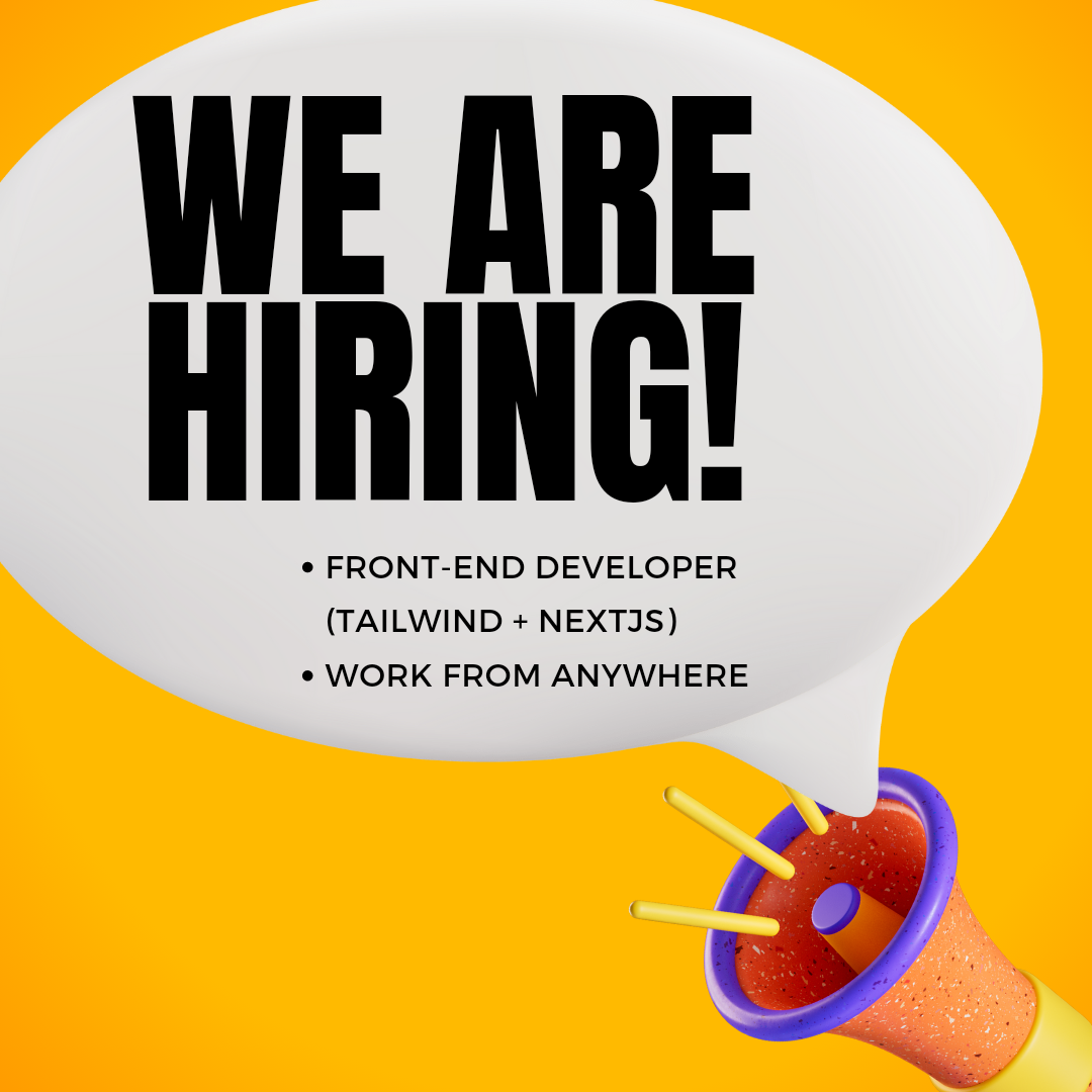 We Are Hiring Front End Developer Tailwind Nextjs 15 800 Work From Anywhere Work From