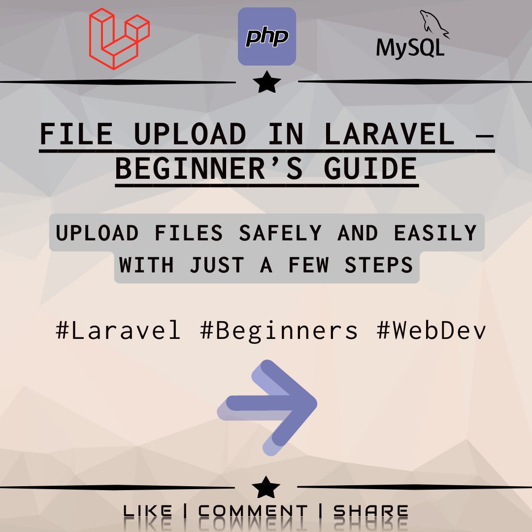 File Upload in Laravel — Step by Step Guide for Beginners | by Rohit Dhiman | Medium