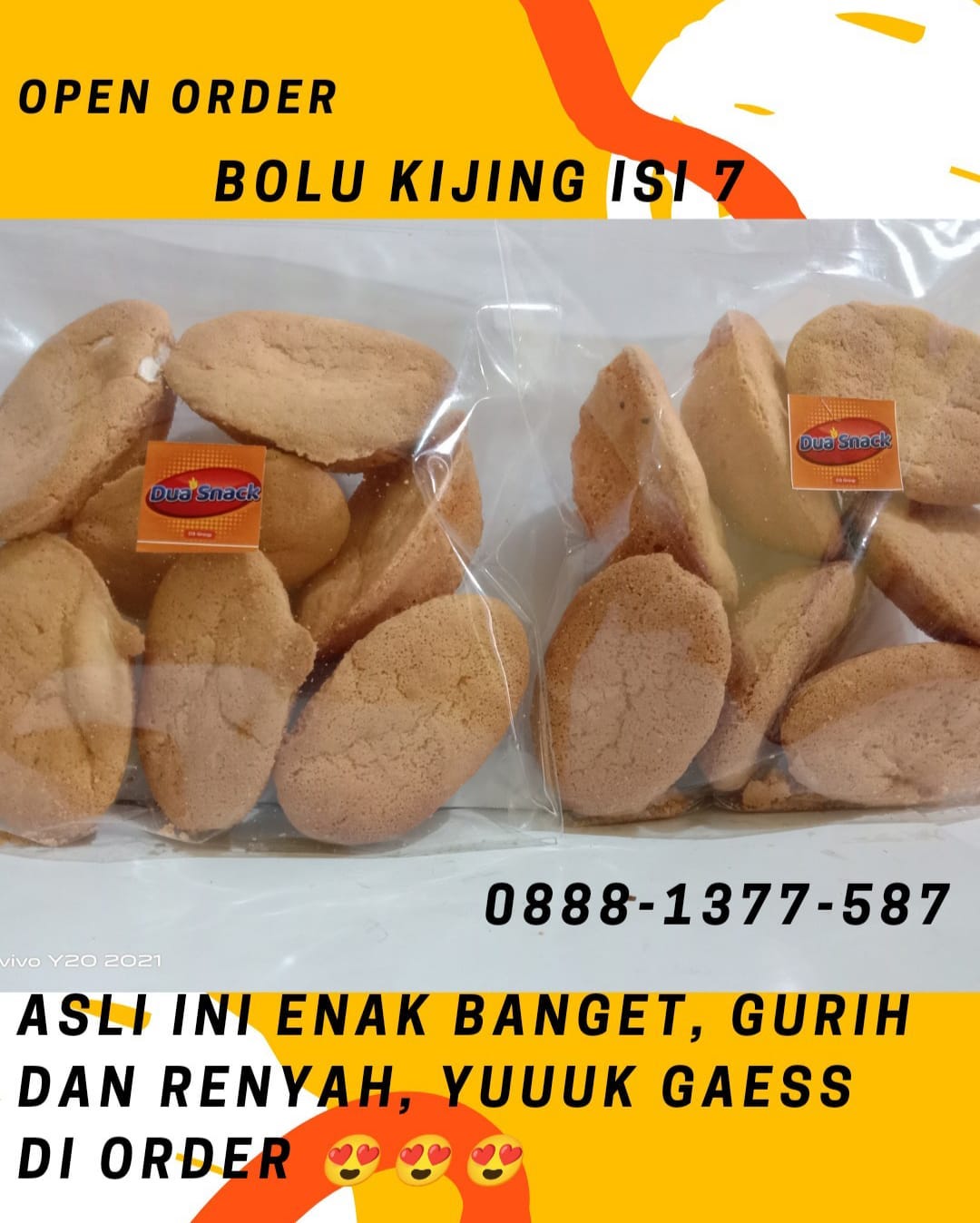 Dua Snack Open order peyek kacang kamu mau mengadakan acara keluarga ...