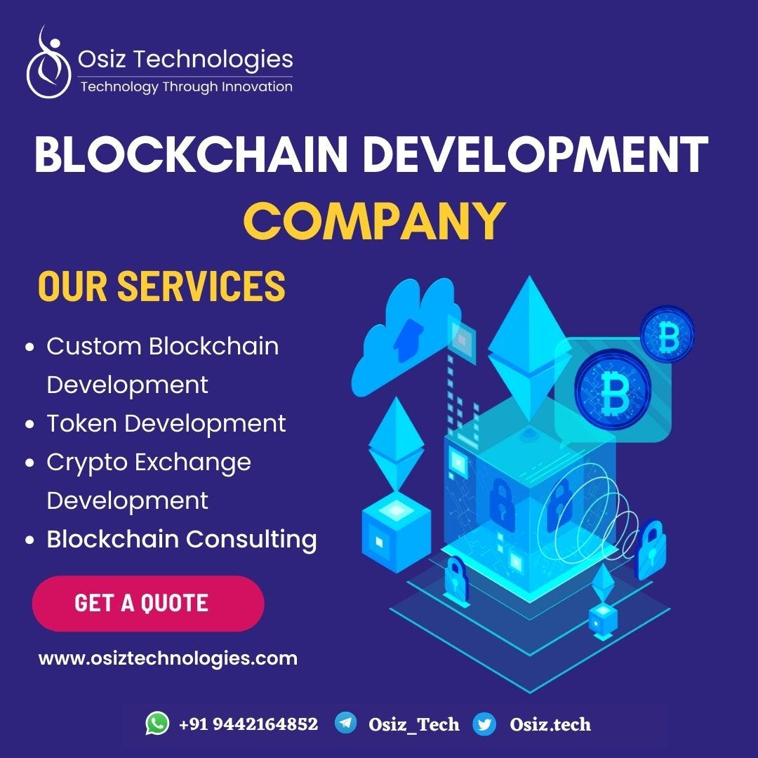 Revolutionize Your Business with Osiz’s Ultimate Blockchain Development Solutions! | by bajeela ...