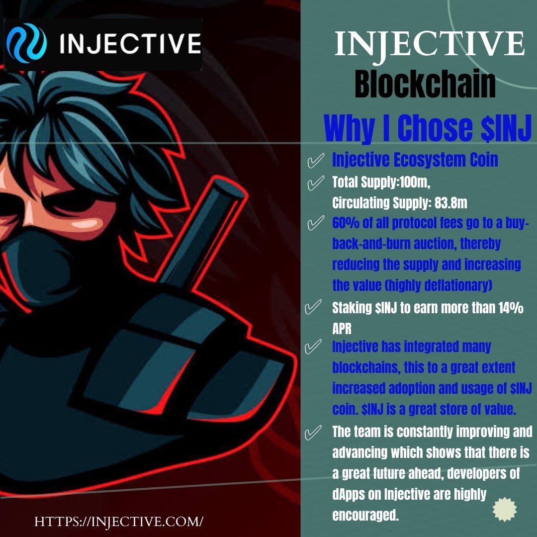 Injective Labs is a powerful blockchain uniquely built for finance. It is an open, interoperable ...