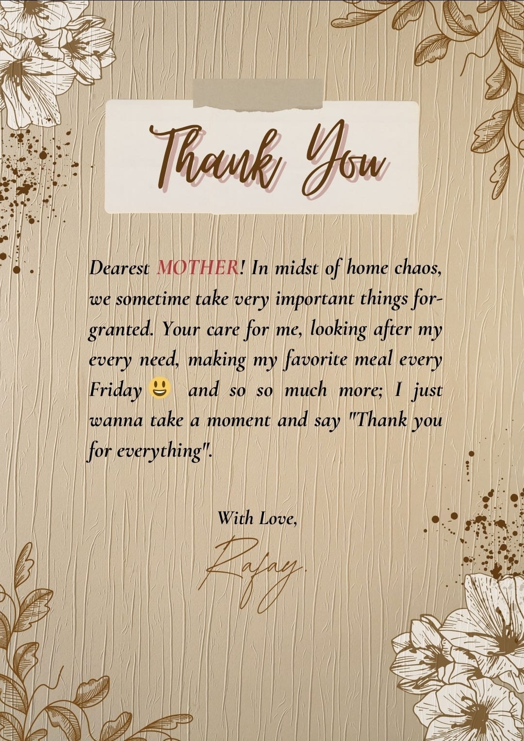 Letters of Gratitude - Muhammad Rafay - Medium