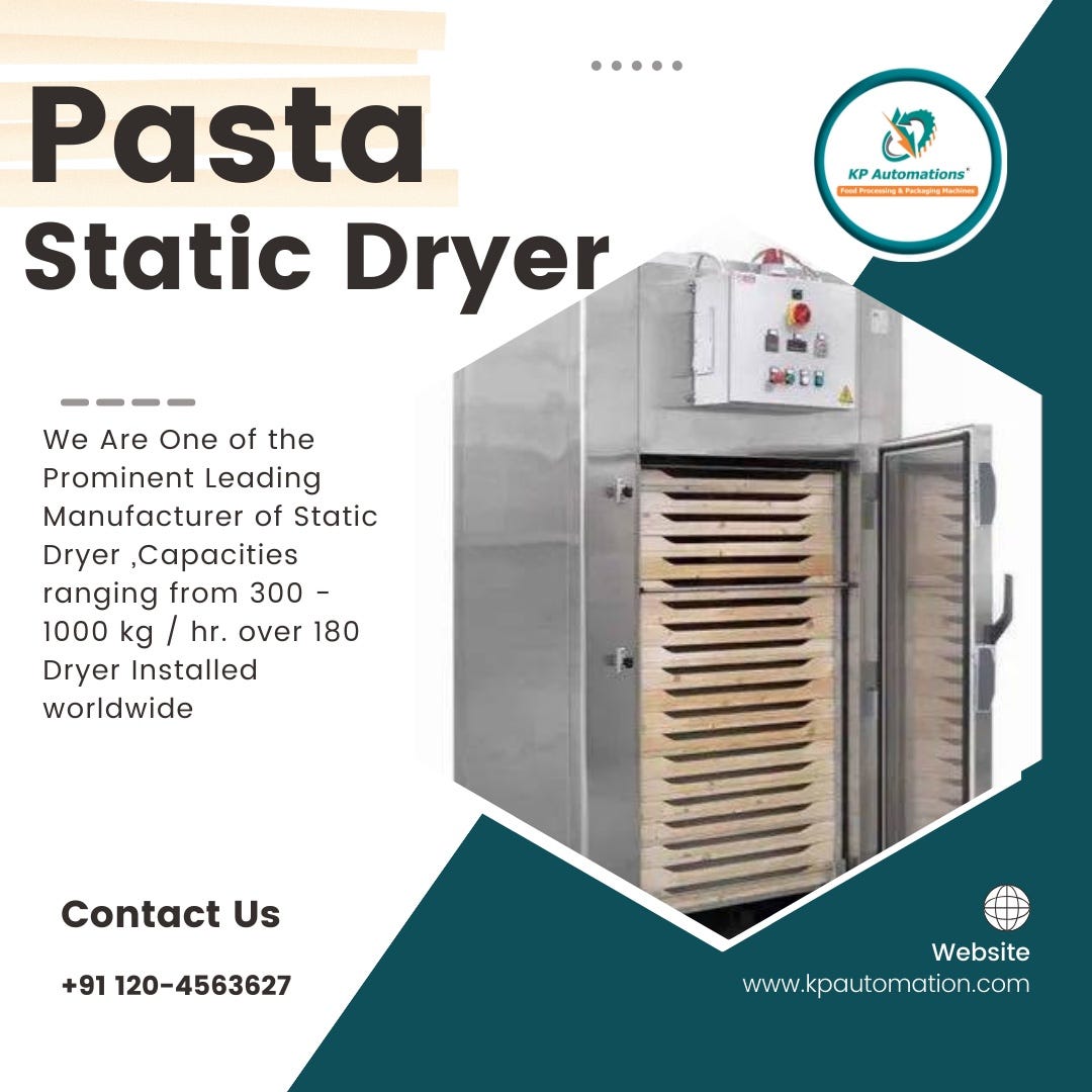 sattic dryer for pasta macaroni - KP Automations - Medium