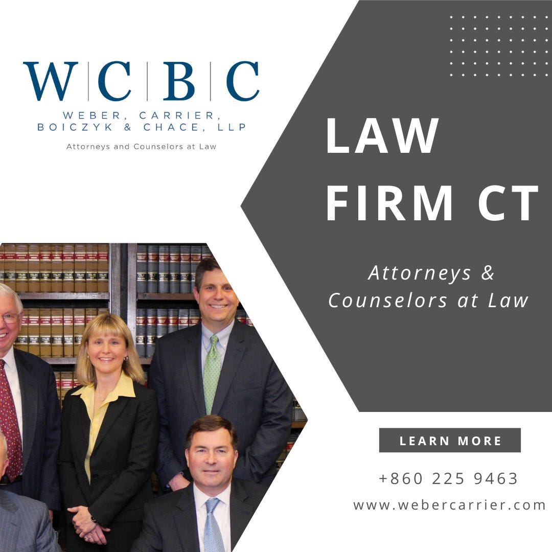 Law Firm in CT. A prominent Law Firm in Connecticut… | by Weber Carrier ...