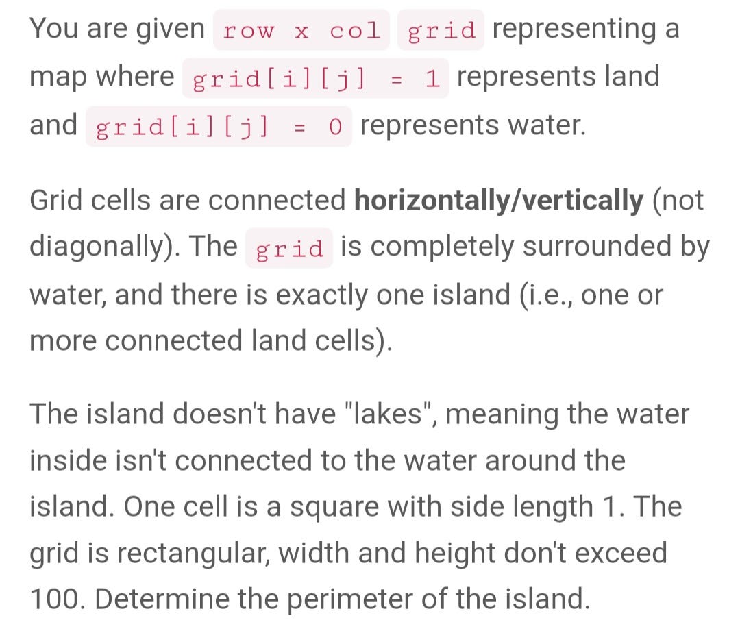 [BFS/DFS][Easy] 463. Island Perimeter - Mei1102 - Medium