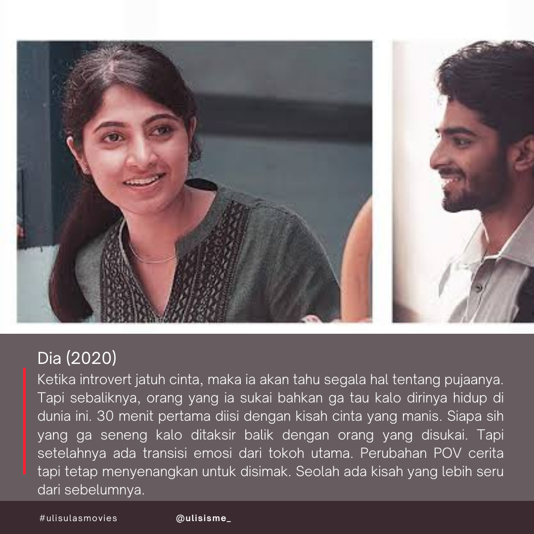 Review Film Dia (2020) Ketika introvert jatuh cinta, maka ia akan tahu ...
