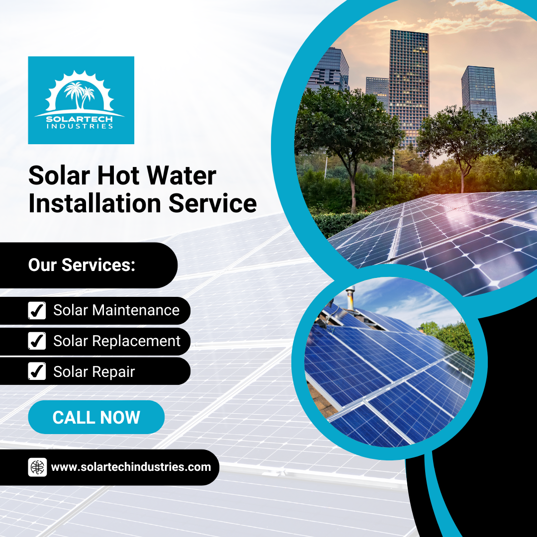 Solar Hot Water Installation Service - Solartech Industries - Medium