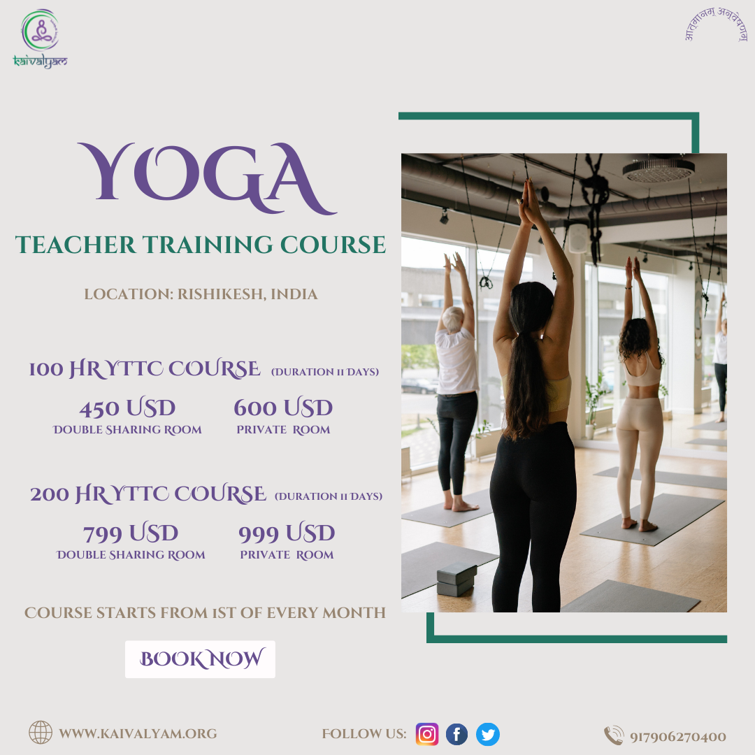 𝗞𝗮𝗶𝘃𝗮𝗹𝘆𝗮𝗺 is a yoga school in Rishikesh, registered with Yoga Alliance ...