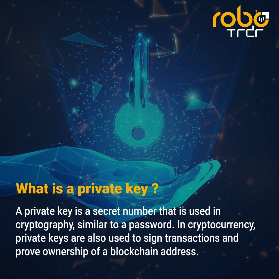 A private key is a secret number that is used in cryptography, similar ...