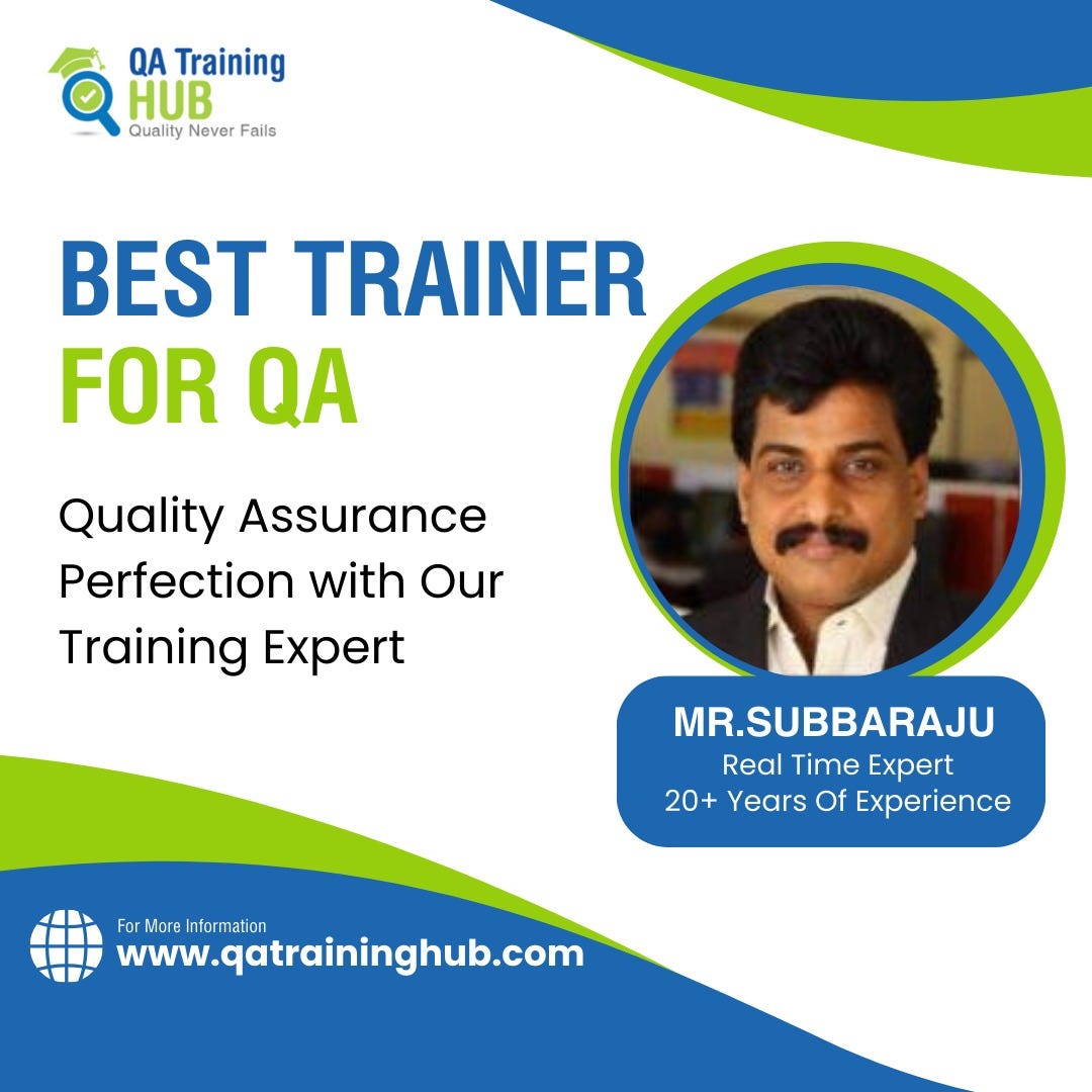 Best Trainer For Qa When It Comes To Choosing A Qa Trainer By 2396