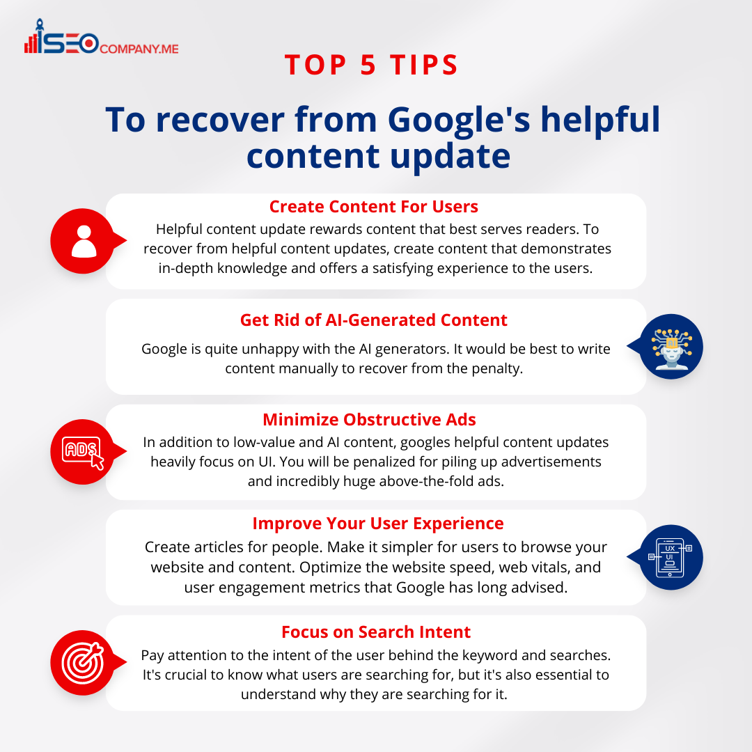 Top 5 Tips To recover from Google’s helpful content update | by seocompany.me | Medium