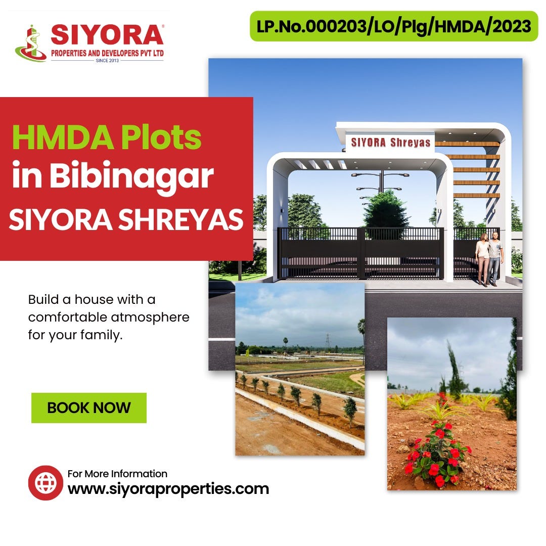 Hmda approved plots in bibinagar. Bibinagar, a rapidly developing suburb… | by Siyora Properties ...