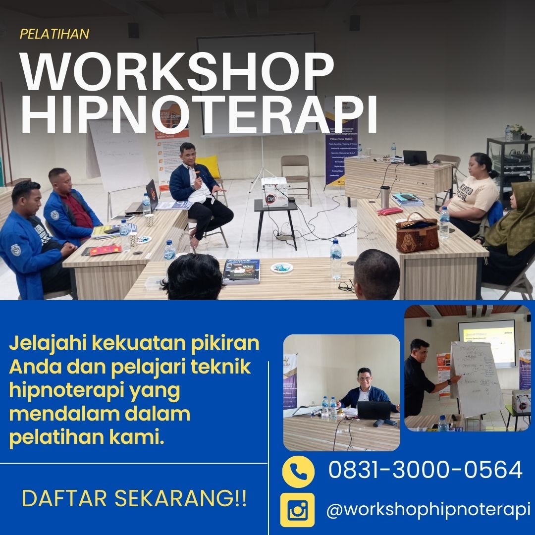 BERGELAR, WA 0831–3000–0564, Pelatihan, Jakarta - workshophipnoterapiberlisensi - Medium