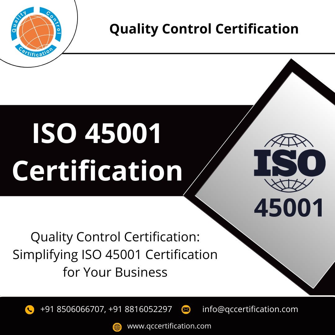 ISO 45001 Certification | Quality Control Certification - Dakshchauhann - Medium