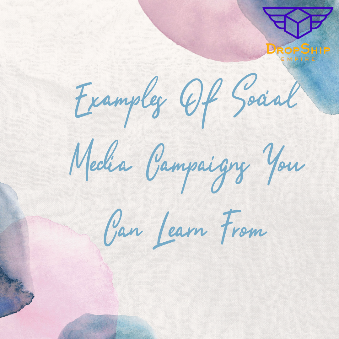 Examples Of Social Media Campaigns You Can Learn From - Dropship-Empire ...