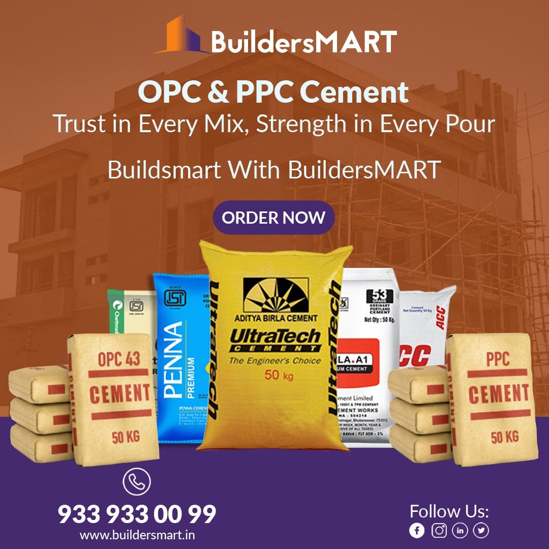 Buy KCP PPC Cement Price Online at the Best price in Hyderabad | by ...