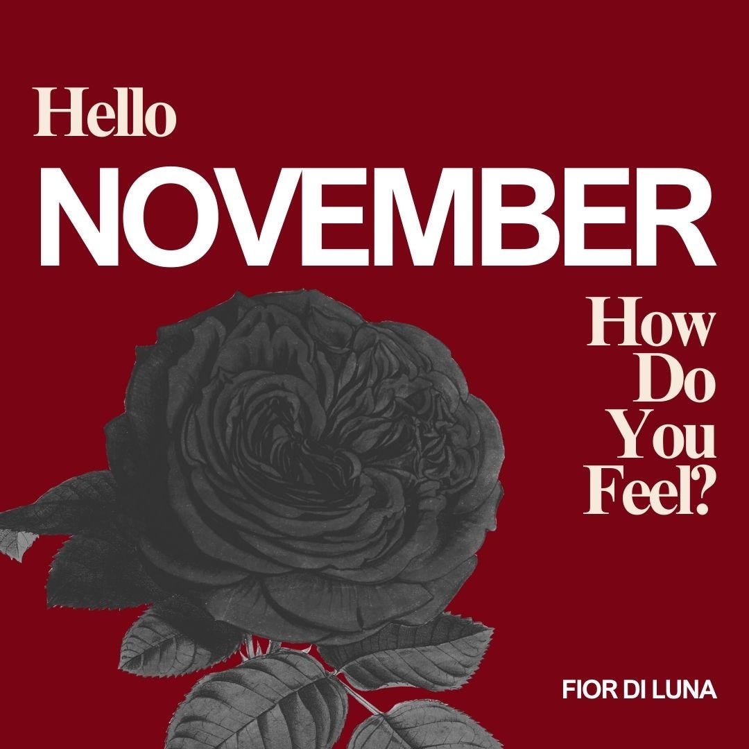 Hello November, How Do You Feel?. Cold, are you? It’s just the chill of ...