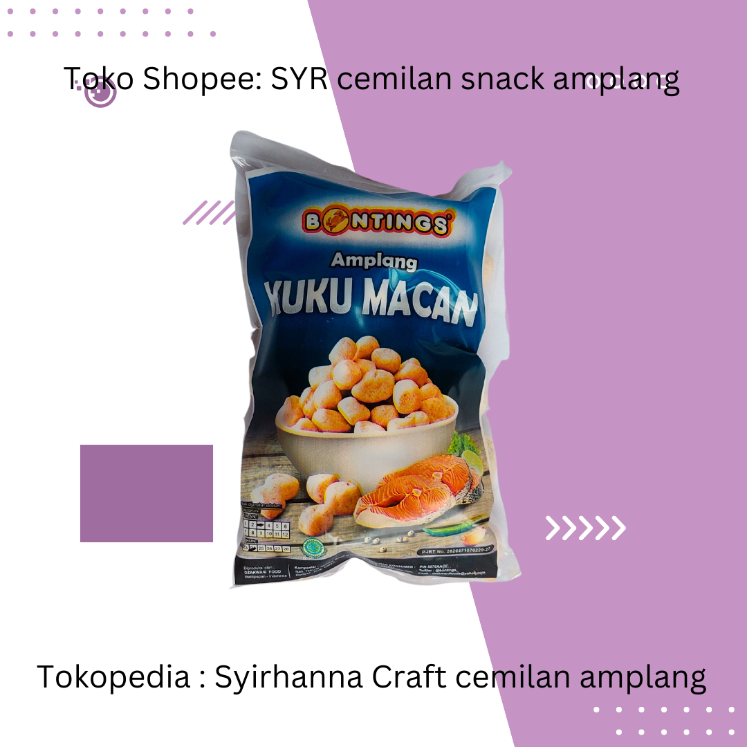 100 GRAM SNACK MAKANAN KHAS AMPLANG ORIGINAL VARIAN KUKU MACAN, | by ...