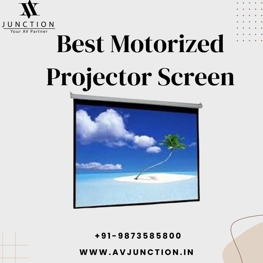 Best Motorized Projector Screen - AV Junction - Medium
