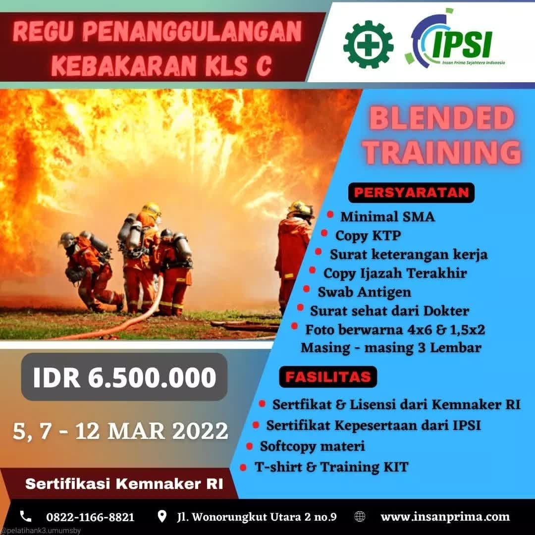 PT Insan Prima Sejahtera Indonesia merupakan PJK3 yang menyediakan jasa ...