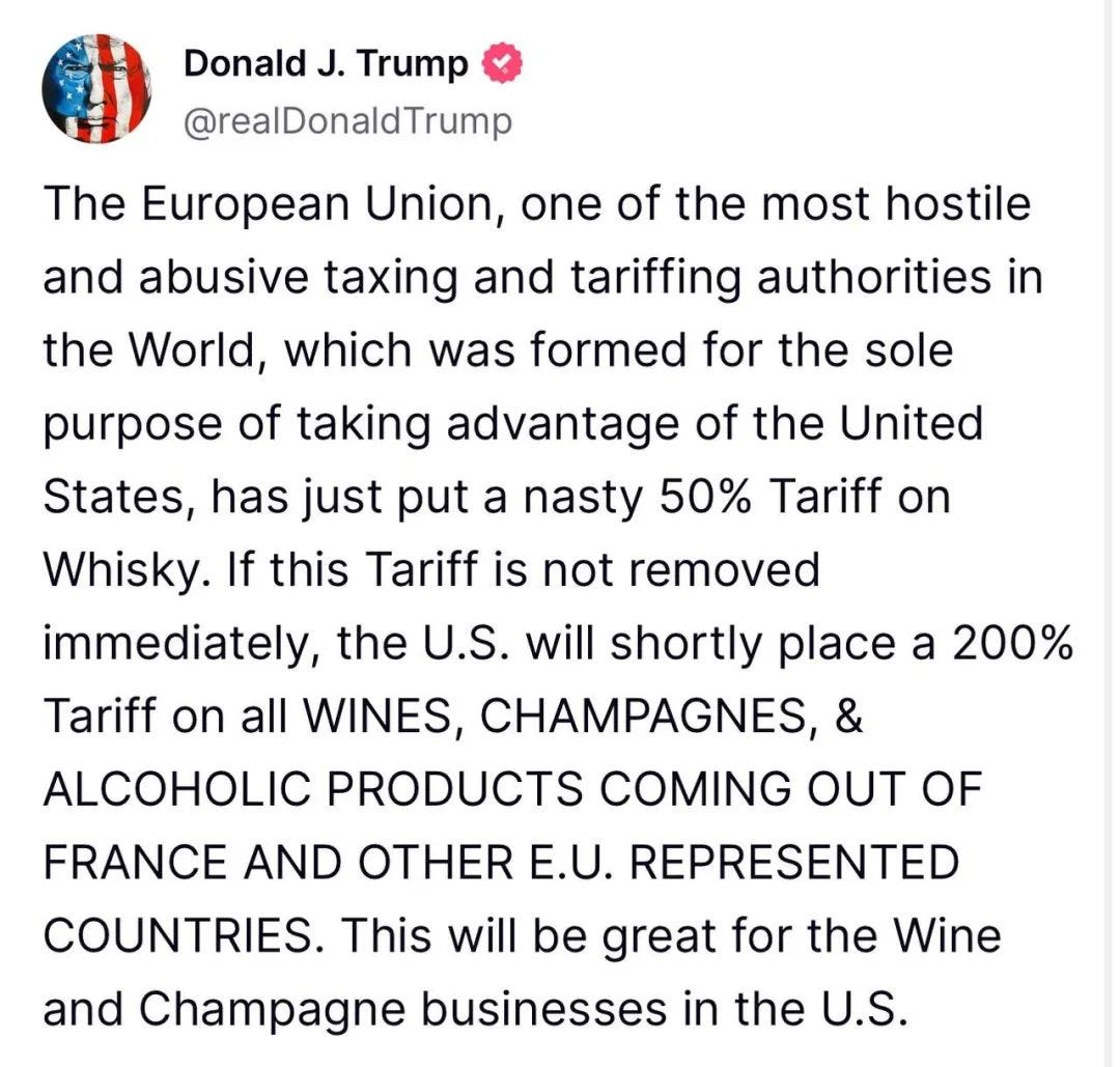 Trump’s 200% Tariff on French Wine A Very American Way to Lose Friends ...