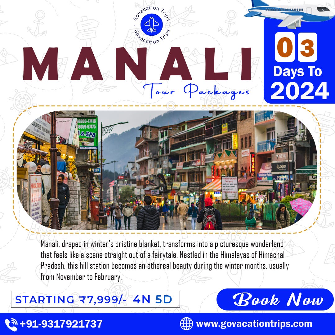 Manali Tour PACKAGES - Govacationtrips - Medium
