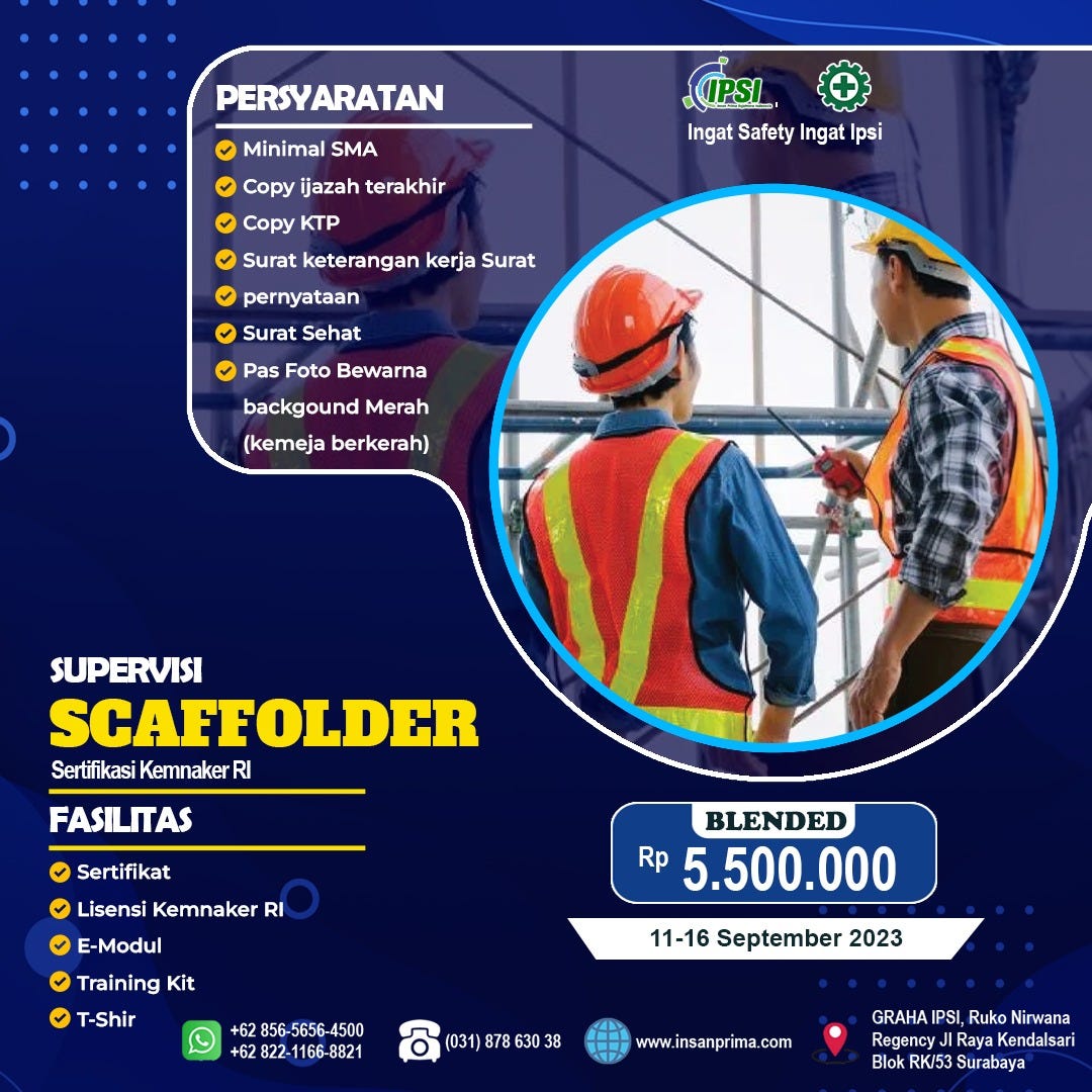 SUPERVISI SCAFFOLDER | by Training Operator Boiler | Aug, 2023 | Medium
