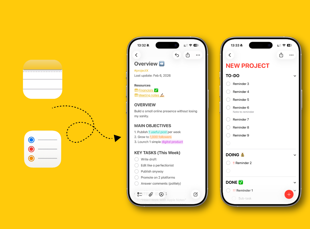How to Run Projects in Apple Notes & Reminders | Mac O’Clock
