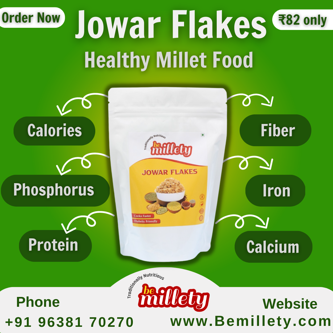 Buy Online Jowar Flakes - Bemillety - Medium