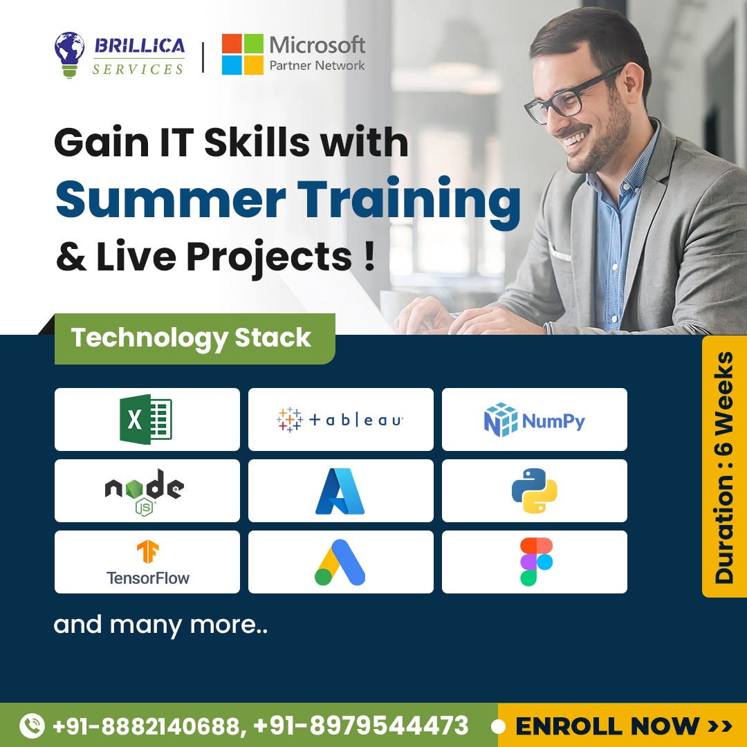 Why choose Brillica Services for IT Summer Training?? | Medium
