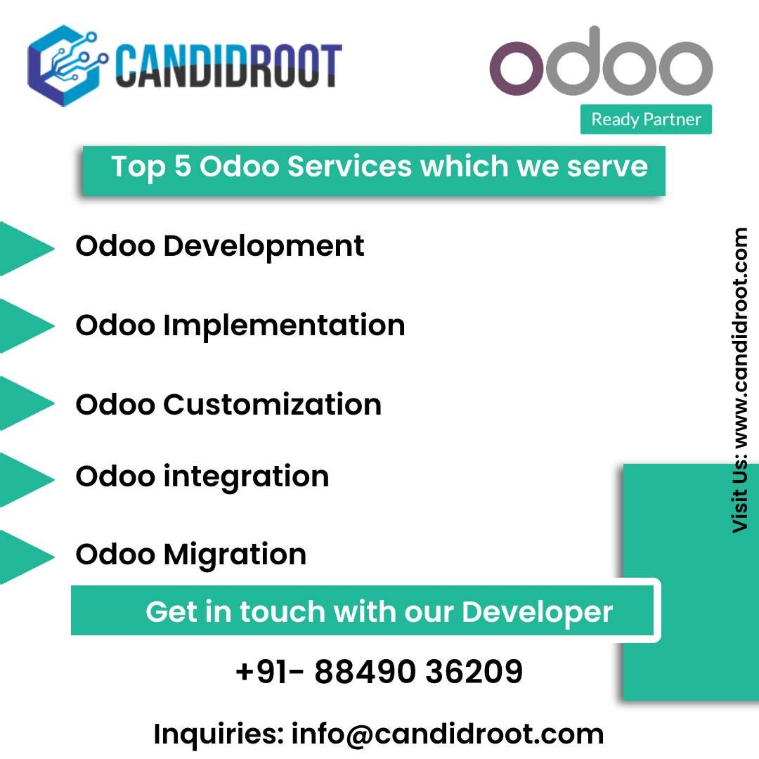 Top 5 Odoo Services Which We Can Serve. - Candidroot Solutions Pvt. Ltd ...