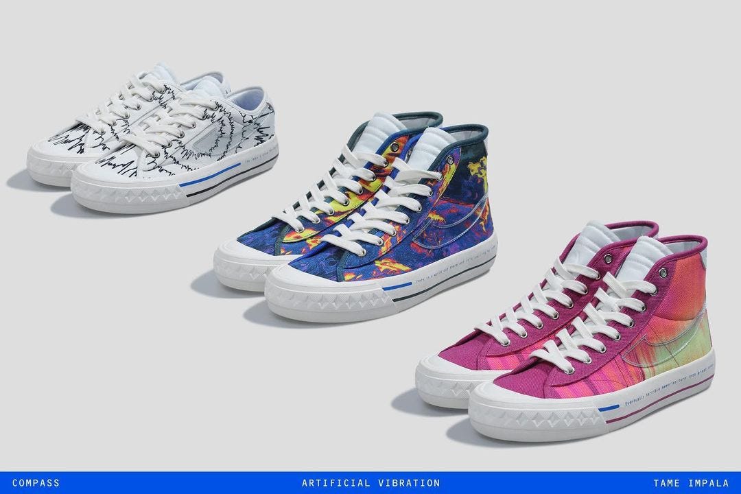 SEPATU COMPASS / TAME IMPALA : Artificial Vibration | by laksmono ...