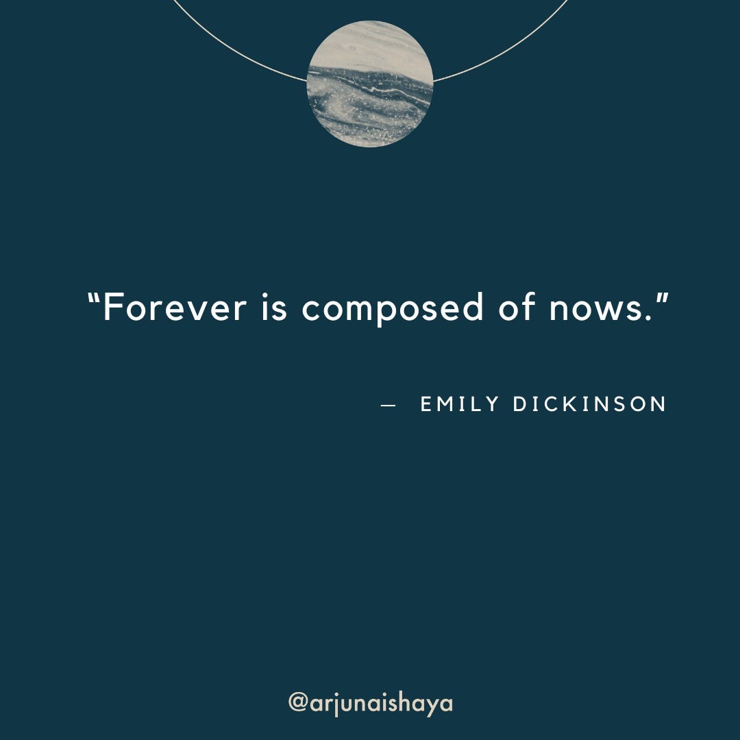 There Is No Other Moment But This One: Nothing Else Exists | by Arjuna ...