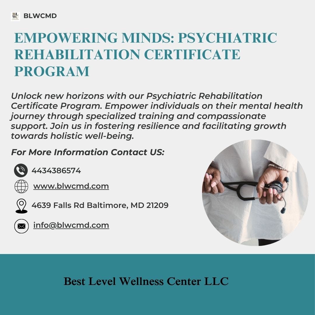 Empowering Minds: Psychiatric Rehabilitation Certificate Program - Best ...