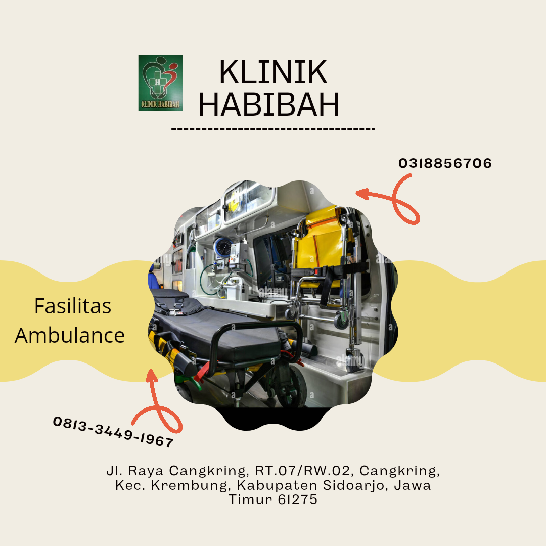 FASILITAS LENGKAP, wa 0813-3449-1967, Ambulance Puskesmas Klinik Habibah Krian Klik https://wa ...