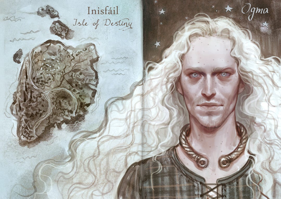 Ogma & Ogam. Young Ogma- Tuatha Dé Danann. The one… | by Derek James ...