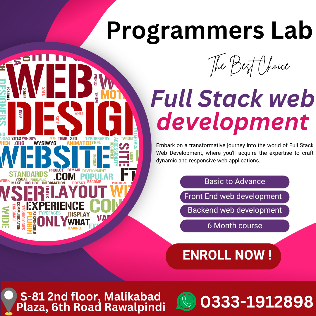 Programmers Lab Institute, Full Stack Web development Course in Rawalpindi Islamabad | by ...