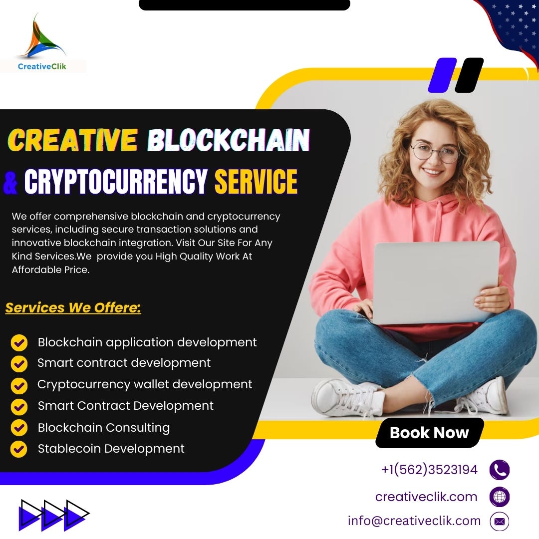 Creative Blockchain Cryptocurrency Services - Creativeclik - Medium