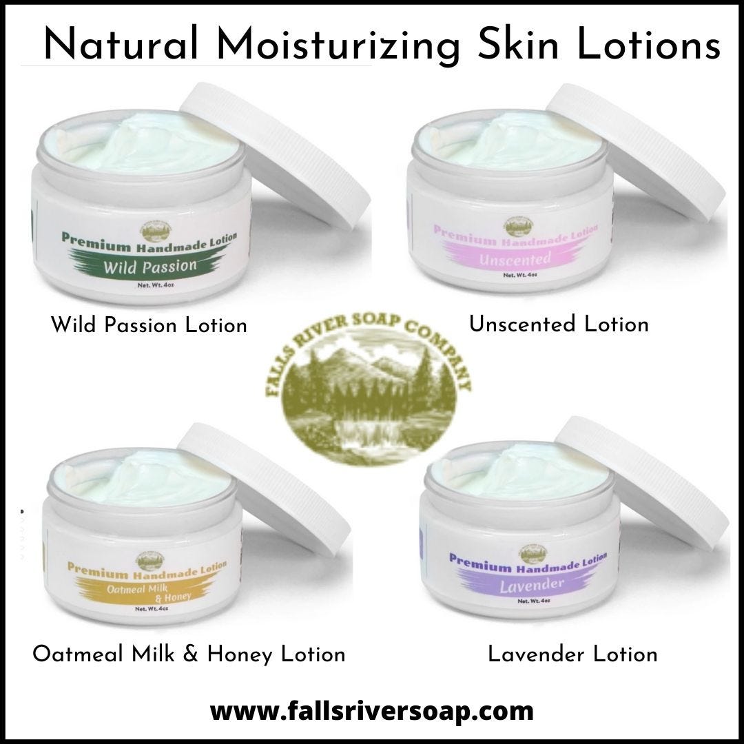 Natural Moisturizing Skin Lotions - Falls River Soap - Medium