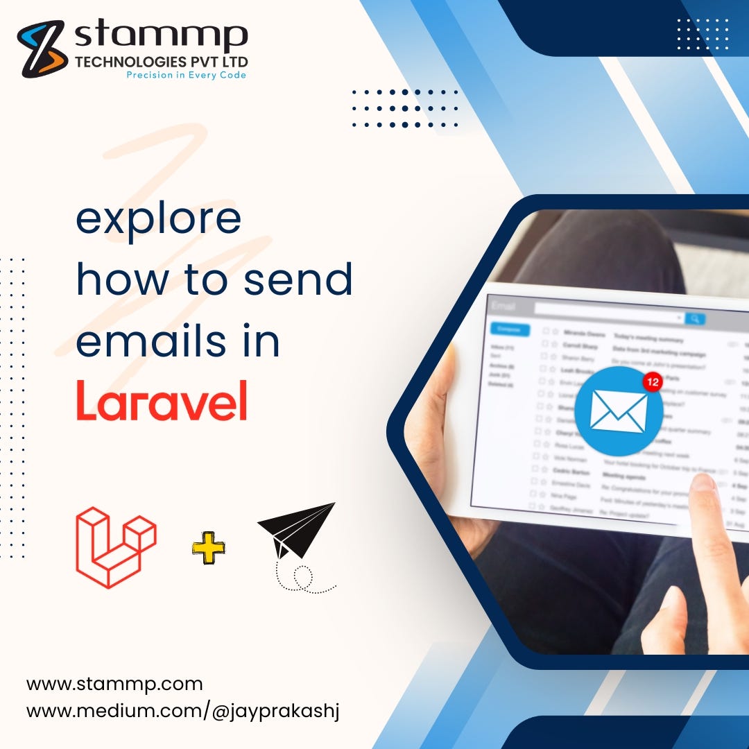 Sending Emails in Laravel. Sending emails is a fundamental feature… | by Jayprakash Jangir | Medium