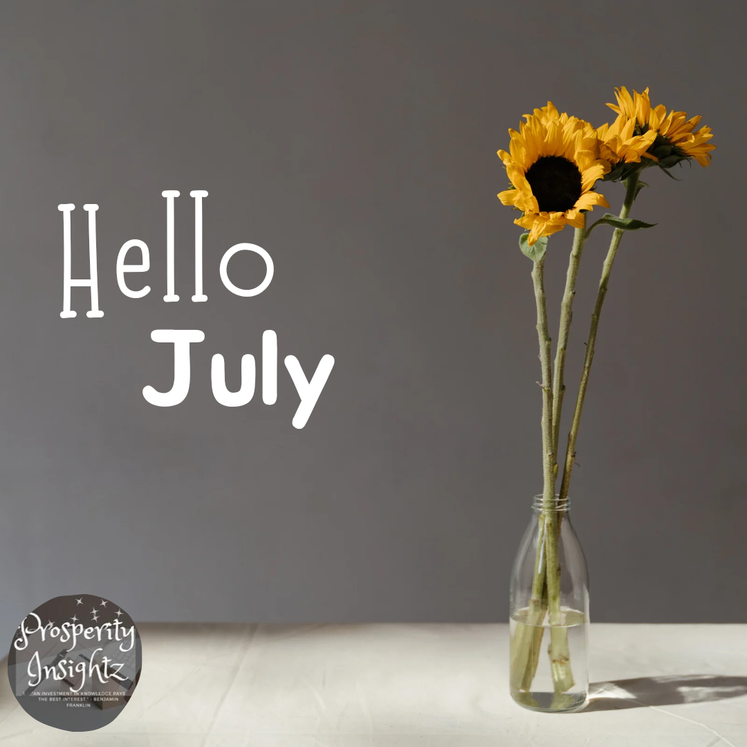 Welcome to a brand new month and the second half of the year, a fresh ...
