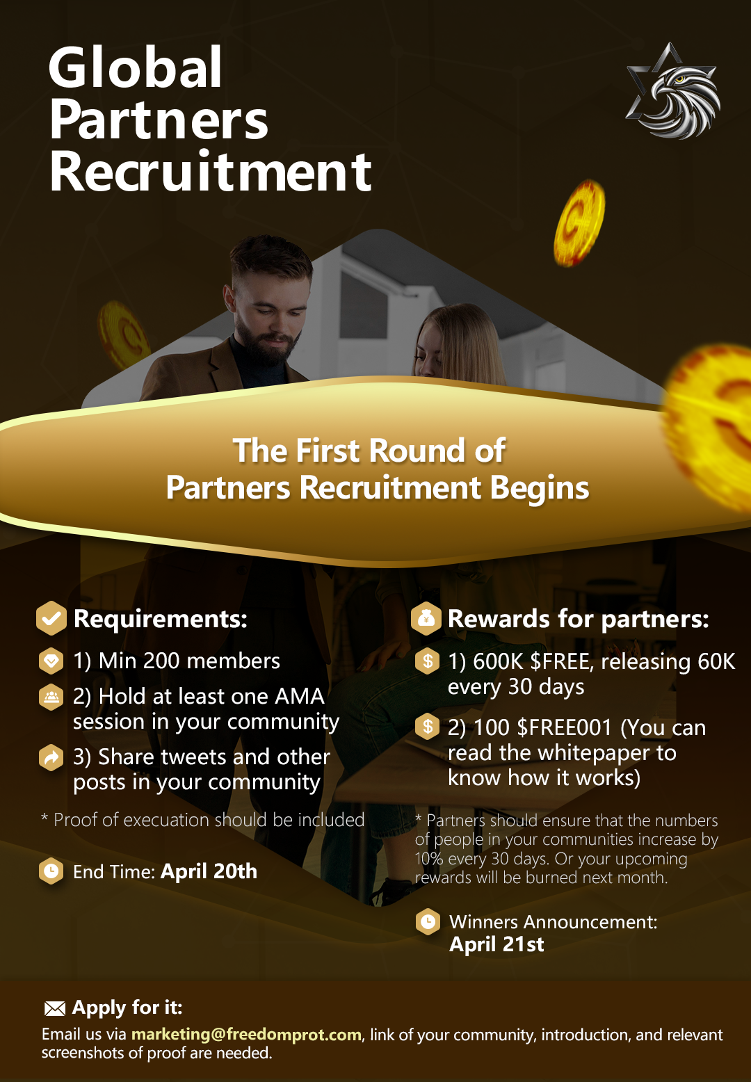 Global partners recruitment has been launched now | by FreedomProtocols ...