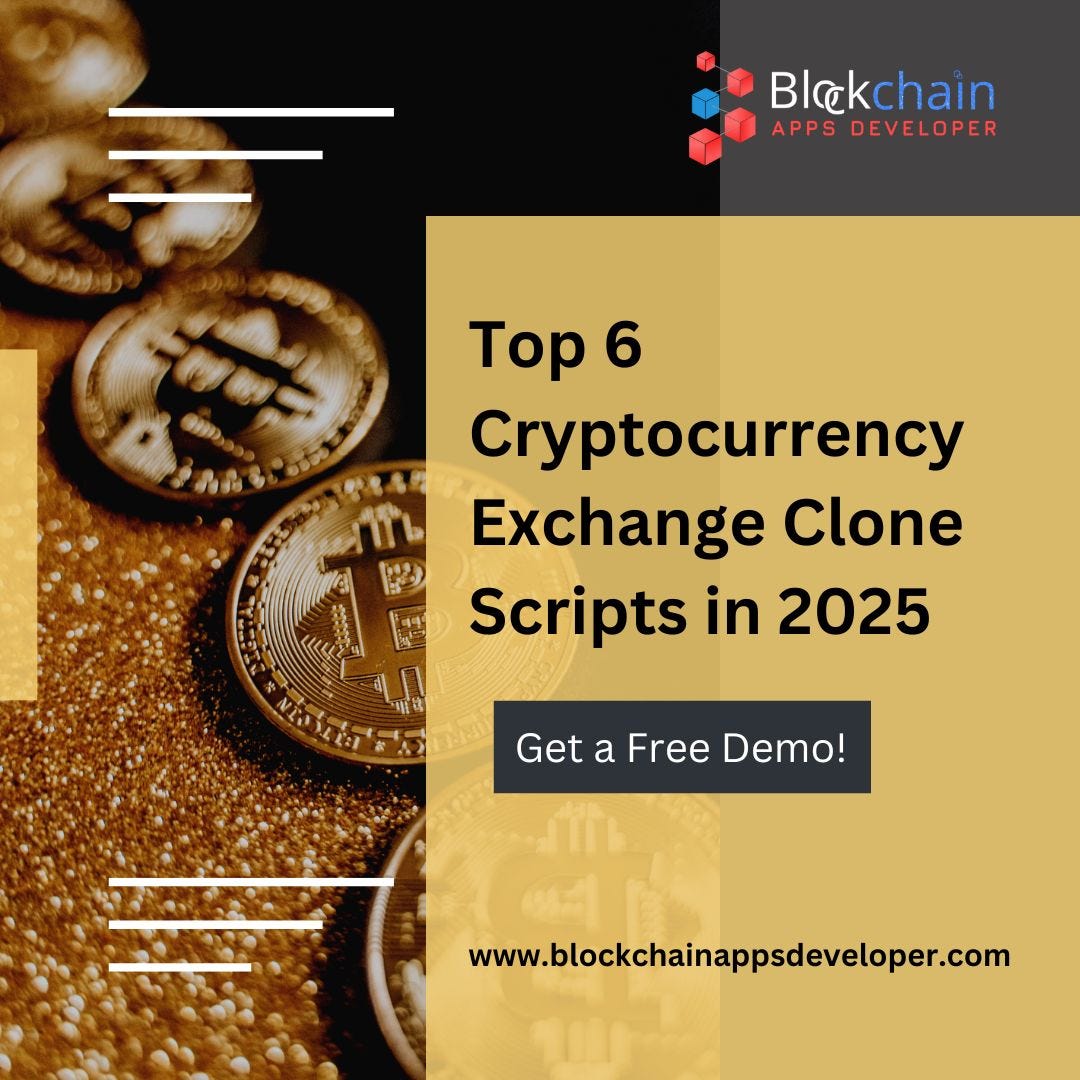 Top 6 Cryptocurrency Exchange Clone Scripts in 2025 | by Clarawilson | Mar, 2025 | Medium