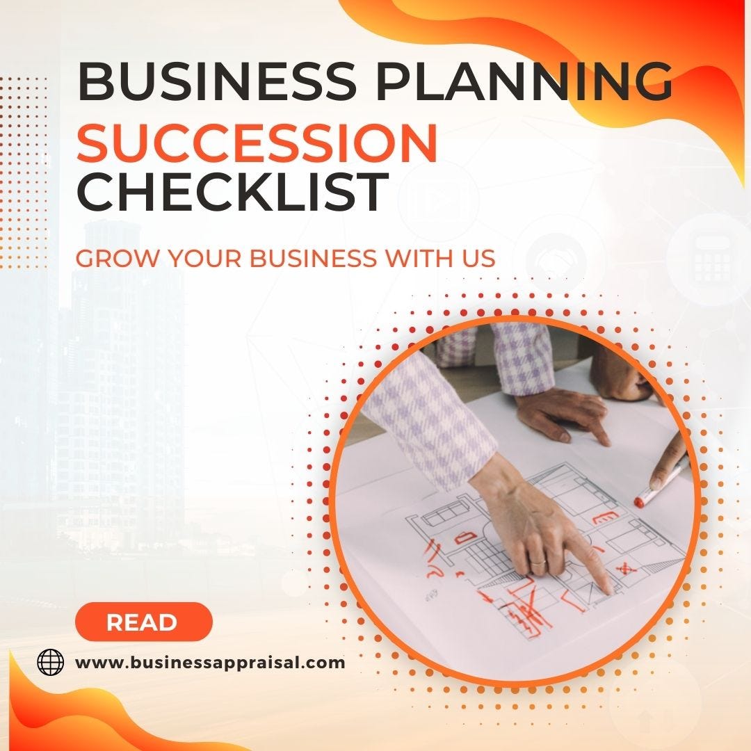 business succession planning checklist - Businessappraisal - Medium