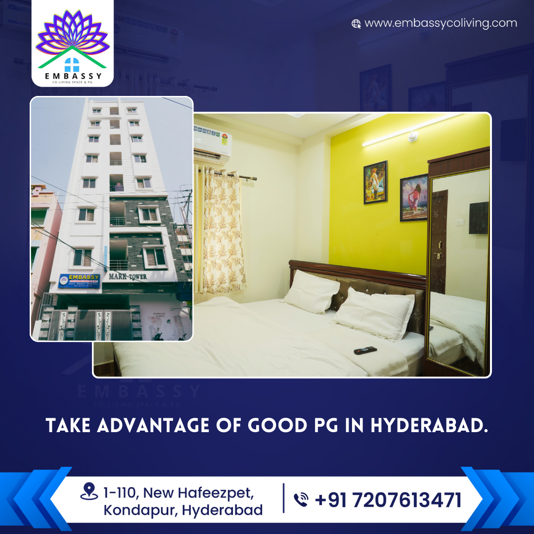 Good Pg In Hyderabad | Embassy Co-living | by Embassypgandhostels | Mar ...