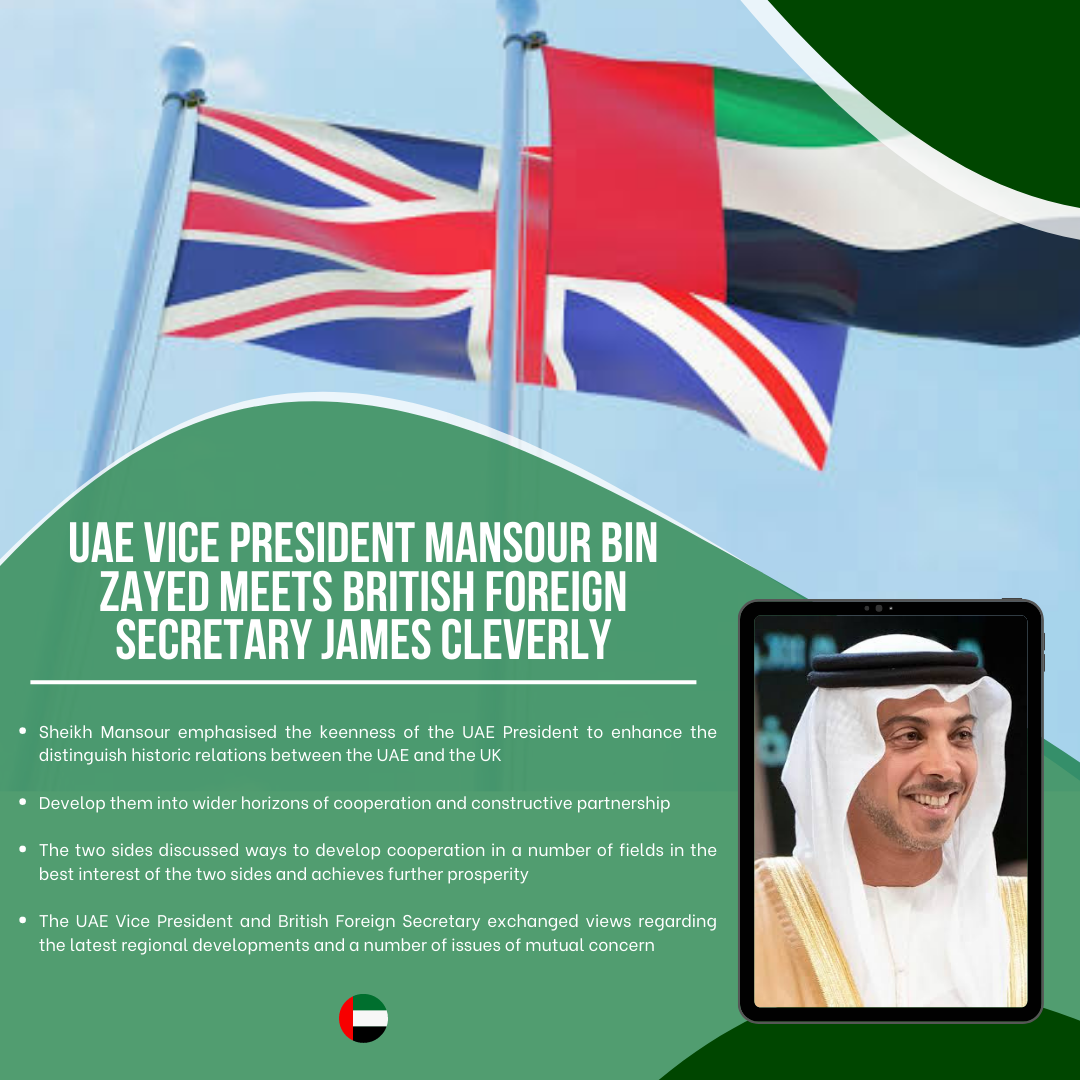 UAE Vice President meets British Foreign Secretary to Discuss Regional ...