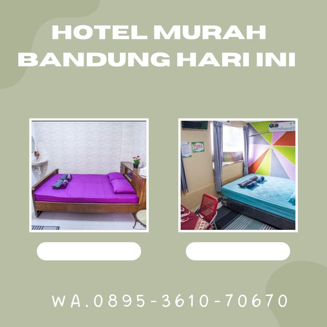Hotel Di Bandung Dekat Lapangan Gasibu, WA 0895–3610–70670 Ada WIFI ...