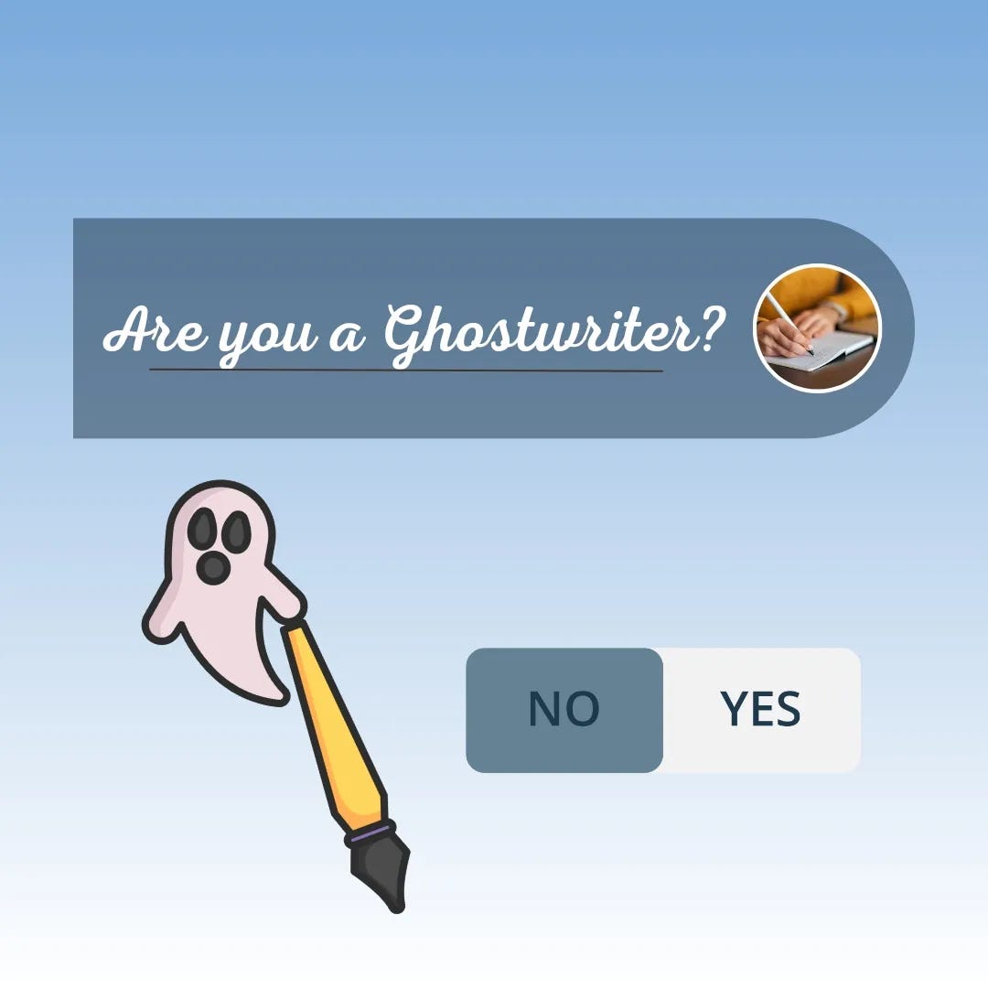 WHO IS A GHOSTWRITER?. The writer is a Ghost and the Client is… | by ...