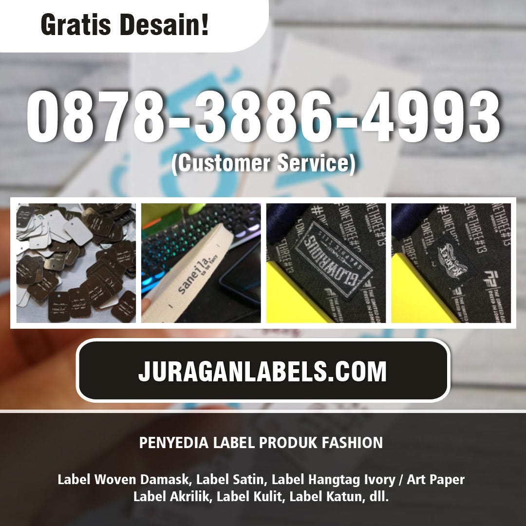 CS 087838864993 Cetak Label Baju Batam - Cetakhangtagjogja - Medium