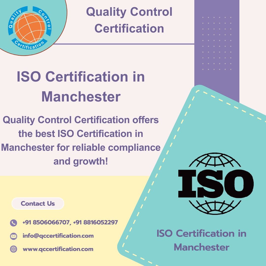 ISO Certification in Manchester | Quality Control Certification ...
